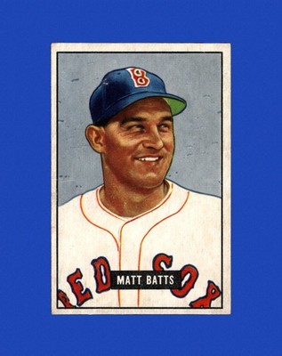 1951 Bowman Set-Break #129 Matt Batts VG-VGEX (crease) *GMCARDS* | eBay