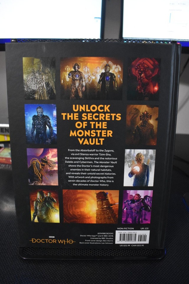 Doctor Who The Monster Vault BBC Books Deluxe Hardcover NEW Enemies ...