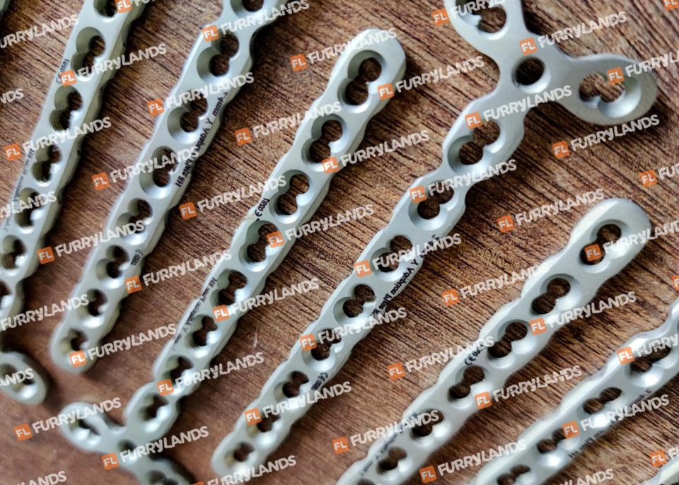 Locking Y Adaption 2.4mm Plates 3+8 Holes With Self-Tapping Screws 80 ...