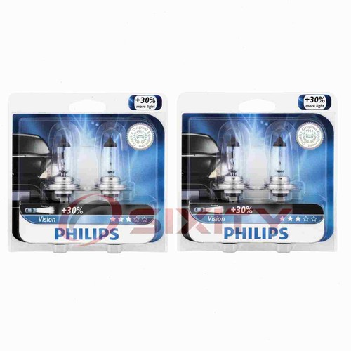 2 pc Philips High Low Beam Headlight Bulbs for Peugeot 2008 206 3008 ...