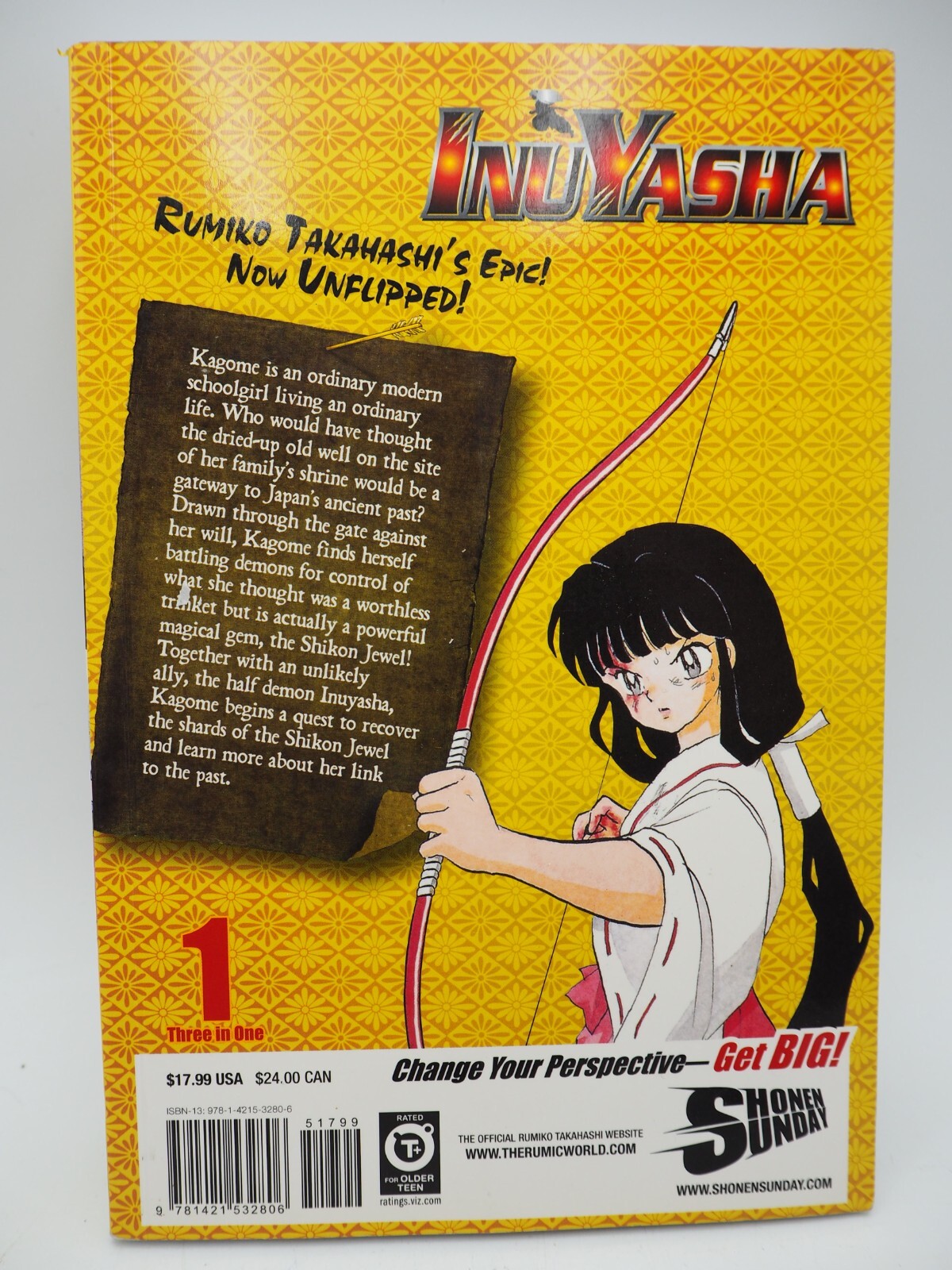 InuYasha Volumes 1 Three In One Editions Large Paperback Manga Books ...