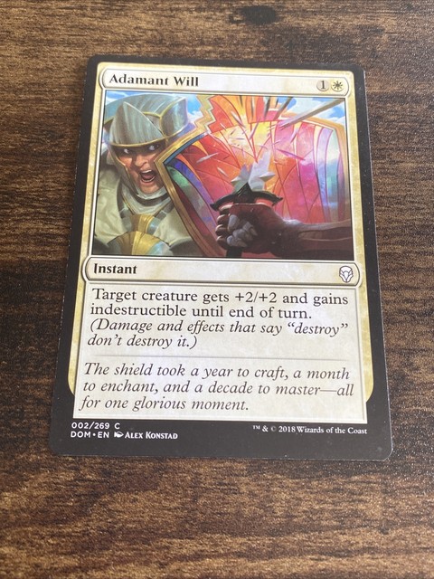 MTG Adamant Will Dominaria 002/269 Regular Common for sale online | eBay