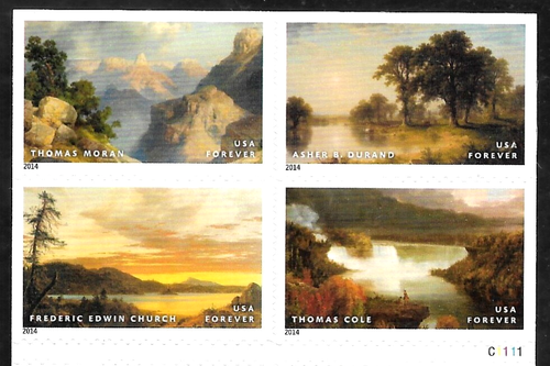 HUDSON RIVER SCHOOL 19TH CENTURY LANDSCAPE ART US 4917-4920 P# FOREVER ...