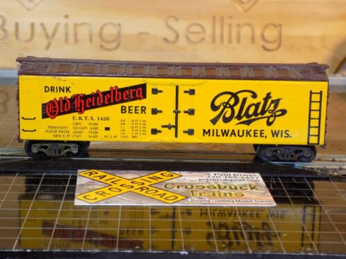 HO Fleischmann 40' Steel Reefer Old Heidelberg Blatz Beer URTX 1428 ...