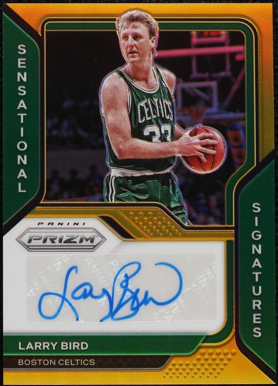 2020-21 Panini Prizm - Sensational Signatures Larry Bird #SS-LBI Gold ...