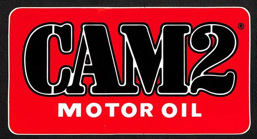 Cam2 Motor Oil 4 1/4" x 8" Sticker Decal c1975-85 VGC | eBay
