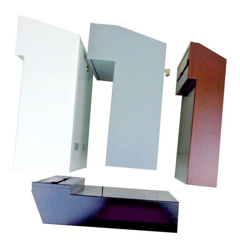 Rear Access Post Box for Gates and Fences W3-1 Large Capacity Steel ...