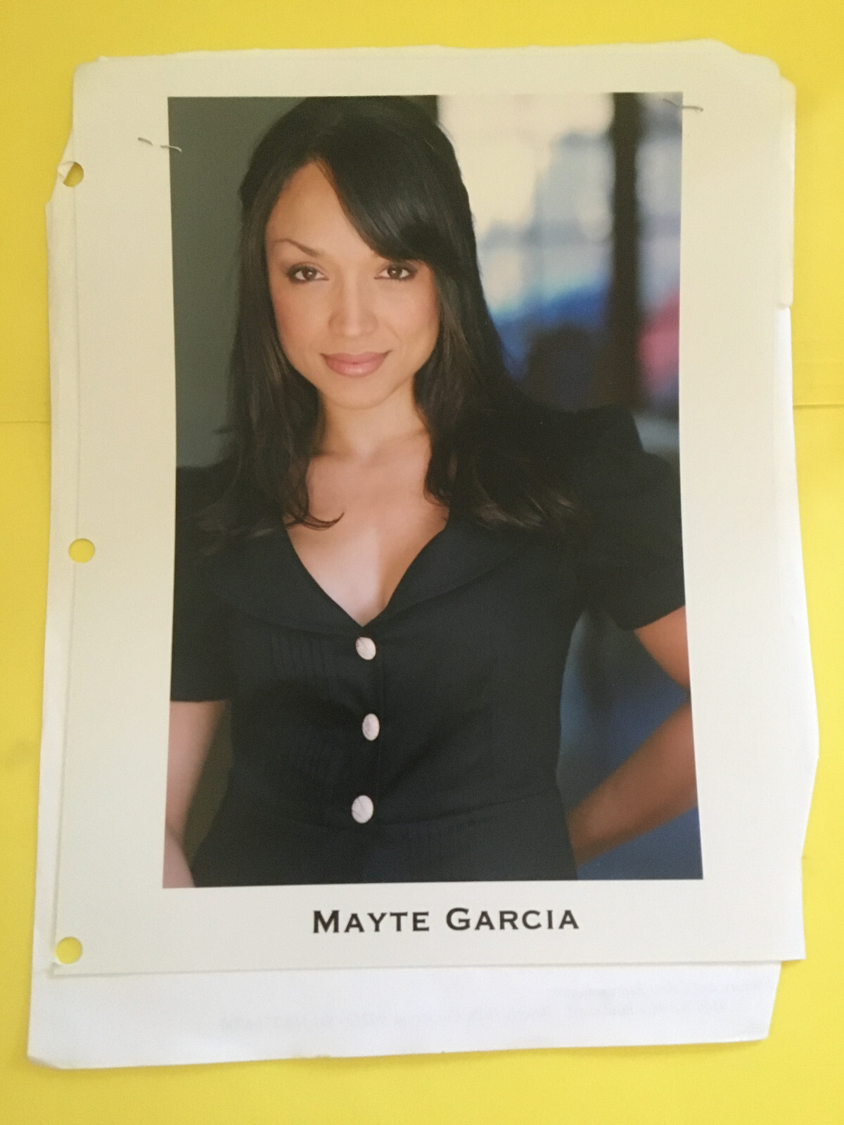 Mayte Garcia #2 , original talent agency headshot photo with credits | eBay