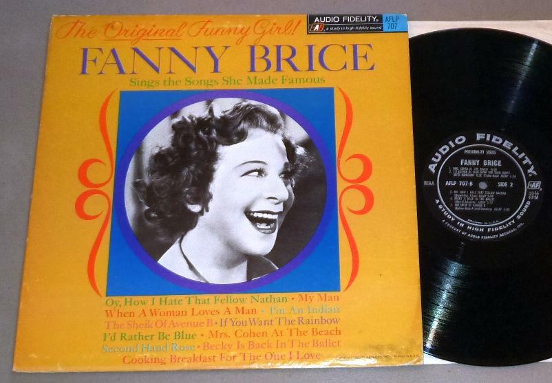 Fanny Brice LP Sings Songs She Made Famous - Audio Fidelity AFLP-707 ...
