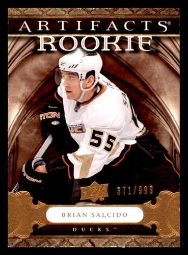 2009-10 Upper Deck Artifacts #187 Brian Salcido Anaheim Ducks RC 371/ ...