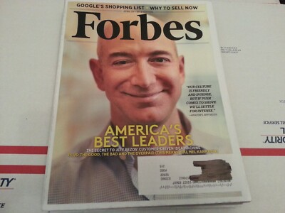 Forbes Magazine April 23 2012 Jeff Bezos Cover America's Best Leaders ...