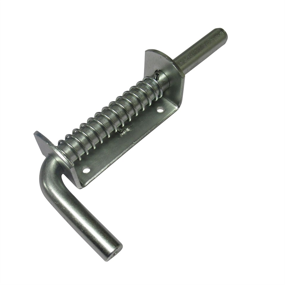 Spring Loaded Shoot Bolts X2 (Zinc Plated Drop Bolt Field Gate Stable ...