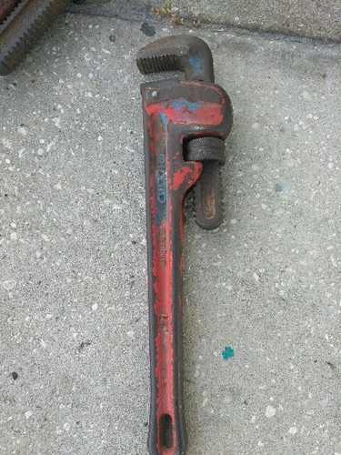 Rigid Heavy Duty 14" Pipe Wrench, Made in USA, Fourteen Inch, | eBay