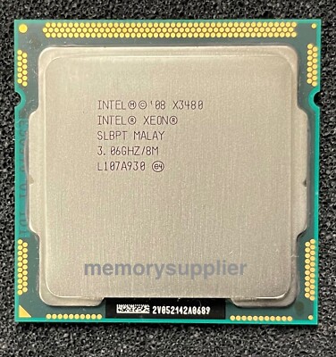 SLBPT Intel X3480 QC3.06GHz 2.5GT/s DMI 8MB L3 Cache Socket LGA1156 ...