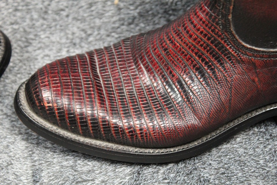 VTG Lucchese Mens Alligator & Lizard Skin Cowboy Boots 6 American ...