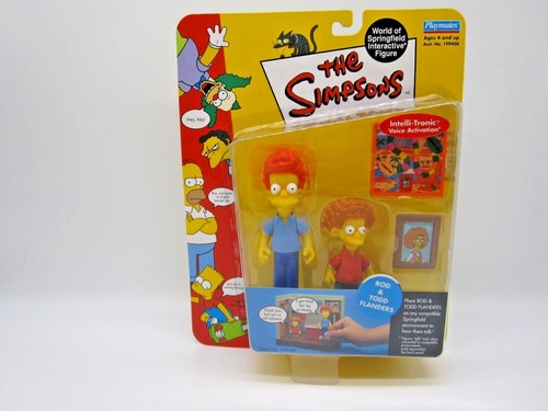 The Simpsons Rod & Todd Flanders World of Springfield Playmates Figure ...