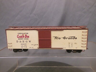 VINTAGE HO SCALE D&RGW COOKIE BOX 40' BOX CAR CRAFTSMAN BUILT | eBay