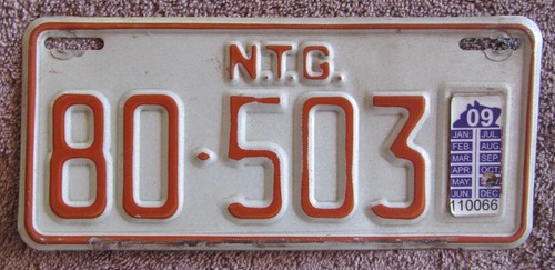 NT GOV MOTORCYCLE LICENSE/NUMBER PLATE # 80-503 | eBay Australia