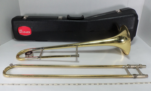 Vintage King Trombone Model 606 6207 With Case Music School Instrument ...