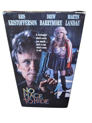No Place To Hide 1993 VHS Kris Kristofferson Drew Barrymore CANNON ...