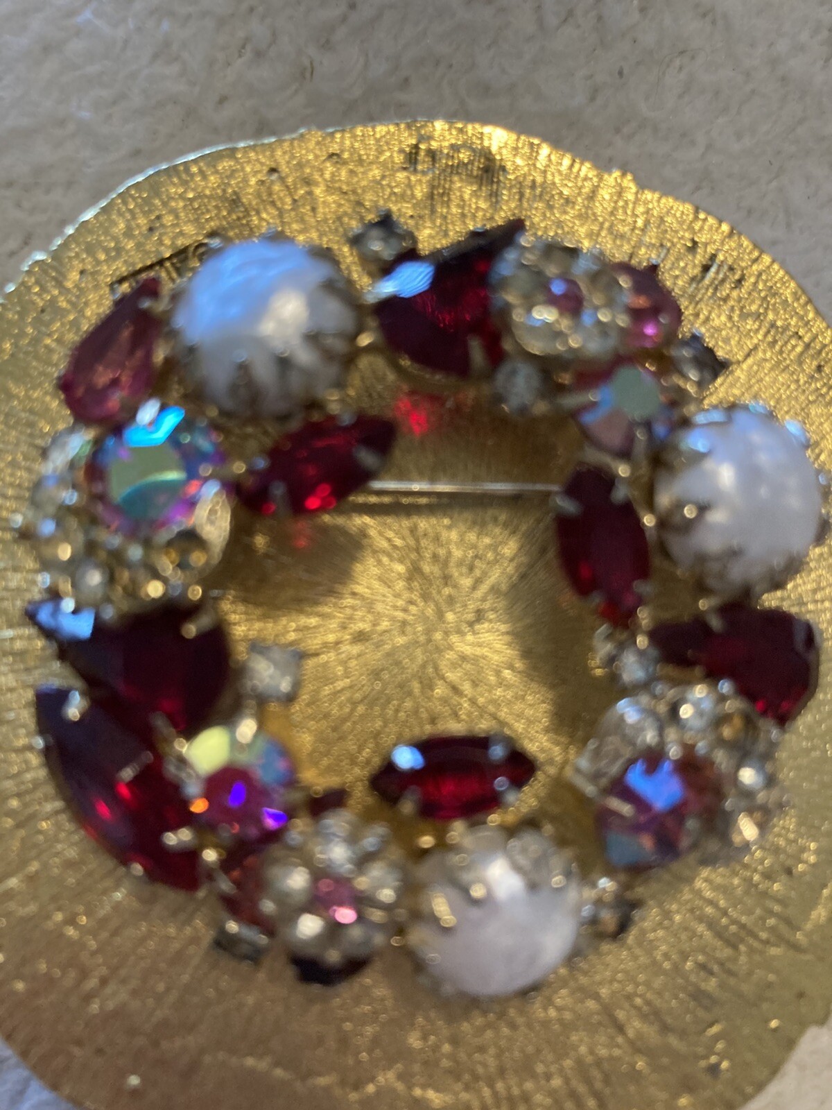 VTG POSH UNSIGN WEISS?REGENCY RED~AB Multi Shaped Sto… - Gem