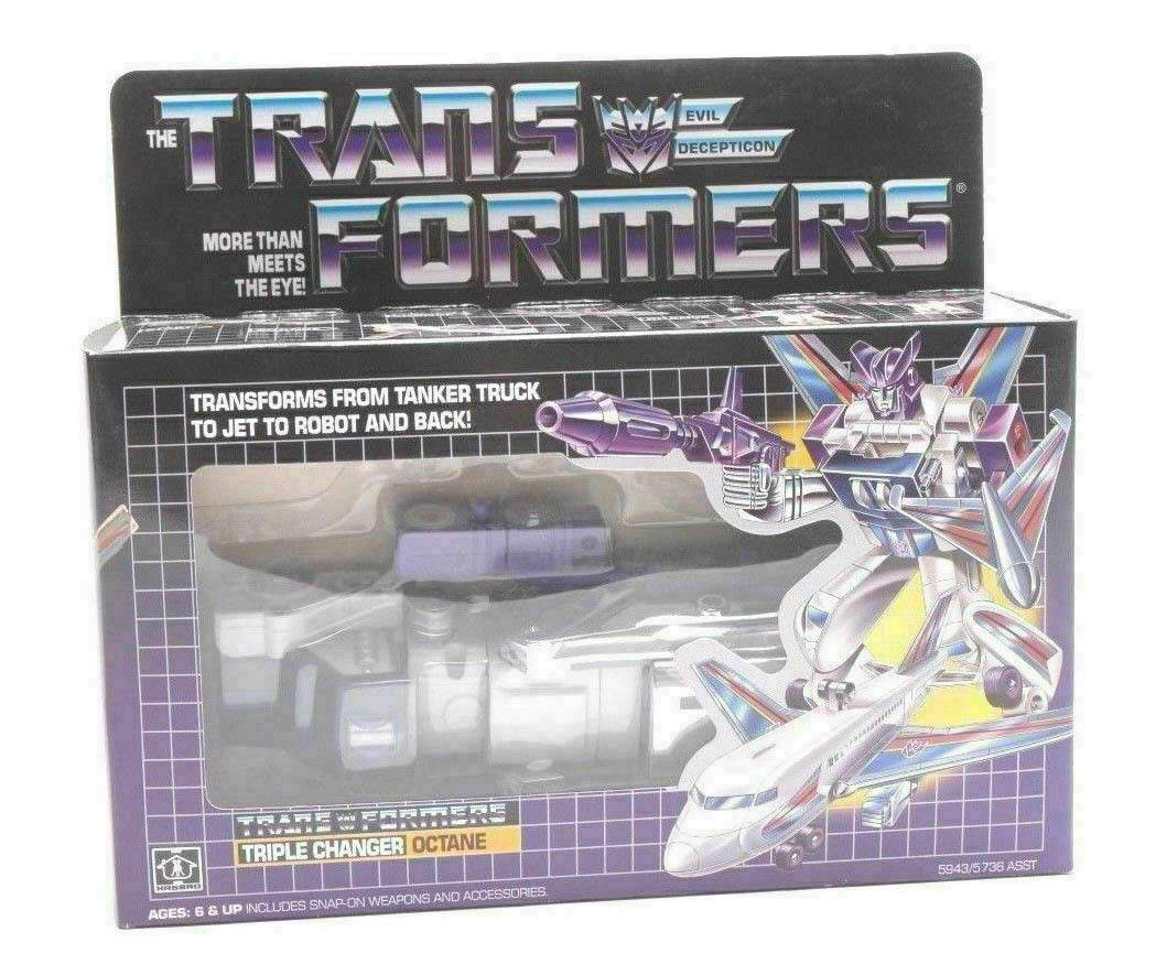 G1 OCTANE Hasbro Transformers Triple Changer Vintage Action Figure Kids ...