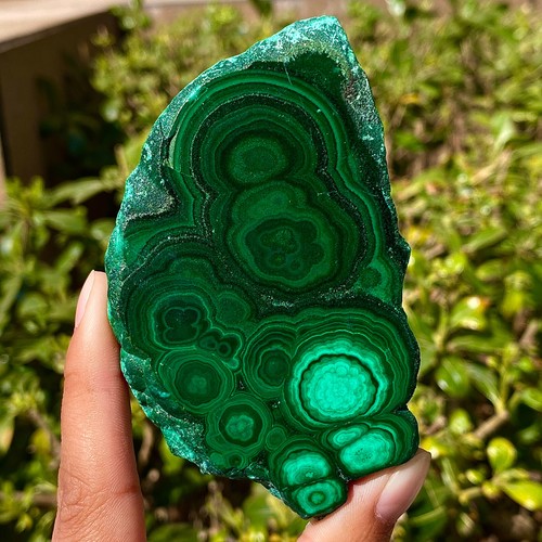 297G Natural malachite mineral block slices - collectible gemstone ...