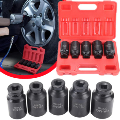12 Point Axle Hub Nut DEEP IMPACT Socket Set 1/2"Dr Thin Wall Drive ...