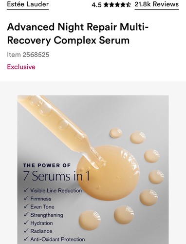 🔥 Estée Lauder 🔥Advanced Night Repair Synchronized Recovery Complex 1 ...