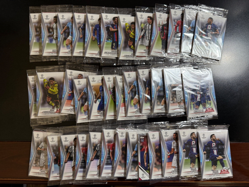 Lot (37) Sealed Packs 2023 Topps Intl. Trading Card Day UEFA Futbol ...