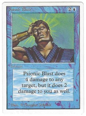 Psionic Blast, Unlimited Edition, LP, Magic the Gathering, MTG | eBay