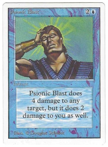 Psionic Blast, Unlimited Edition, LP, Magic the Gathering, MTG | eBay