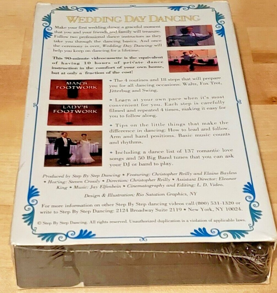 Wedding Day Dancing VHS Tape - Still Shrink-Wrapped - Step-by-Step ...