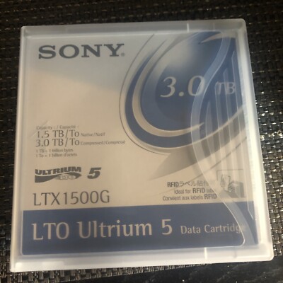 SONY 3.0 TB LTO Ultrium 5 Data Cartridge LTX1500G BACKUP TAPE - NEW | eBay