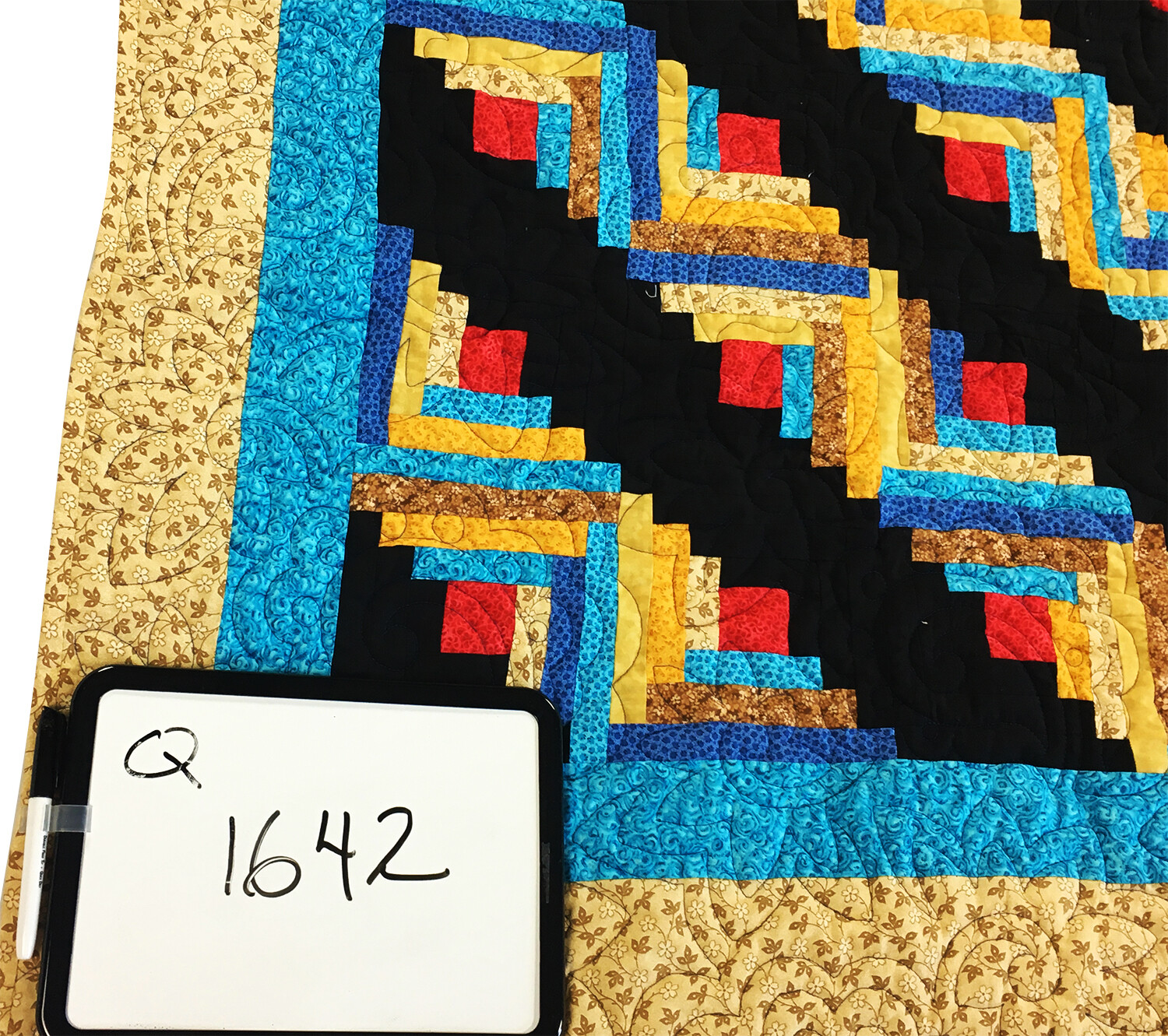 Patchwork Sparkling Diamond Log Cabin FINISHED QUILT | eBay