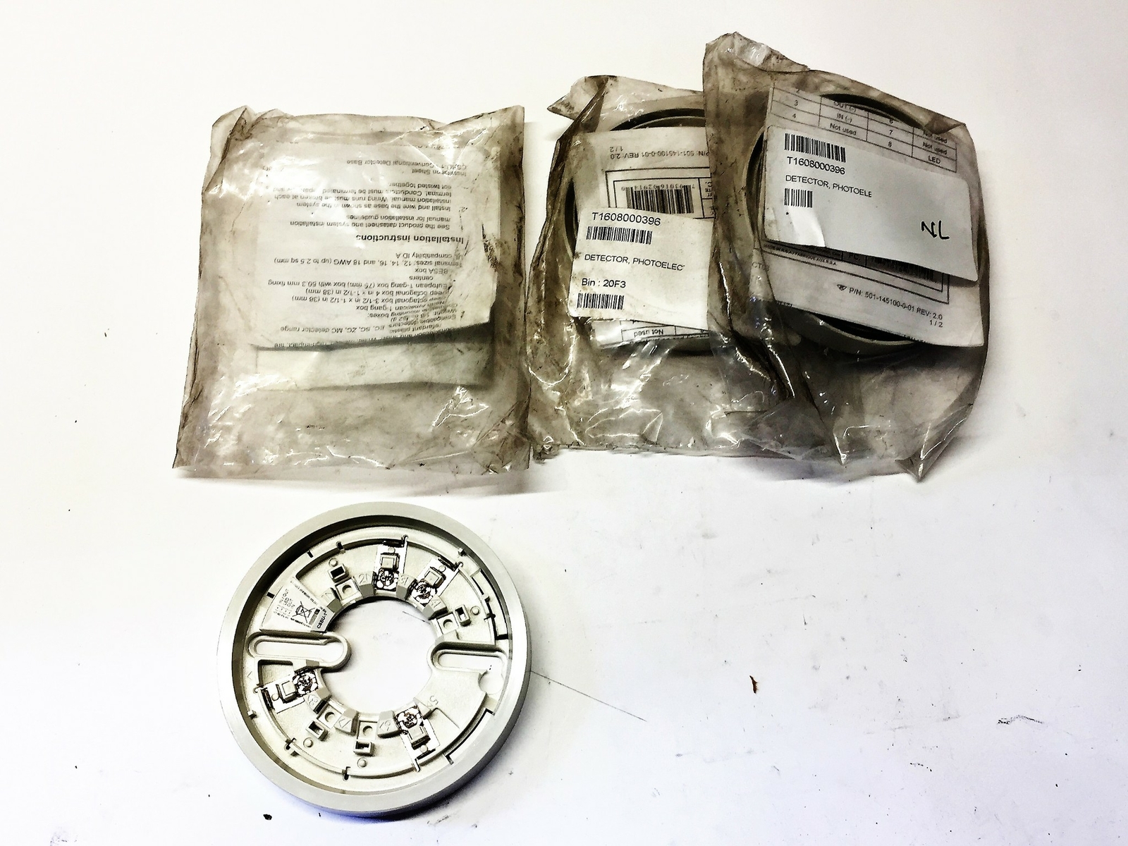 Chubb Edwards Fire Alarm Detector Base 501-145100-0-01 [Lot of 3] NOS ...
