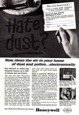 1963 Honeywell: Hate Dust Vintage Print Ad | eBay