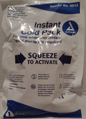 4 Instant Cold Packs 5″ x 9″ Dynarex Cold Therapy Packets #4512 | eBay