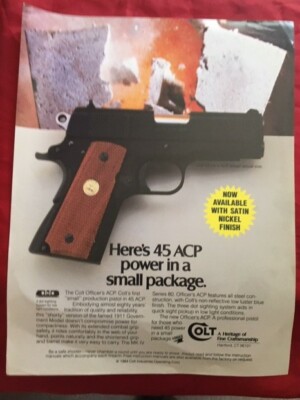 COLT 45 ACP SPEC SHEET USED | eBay
