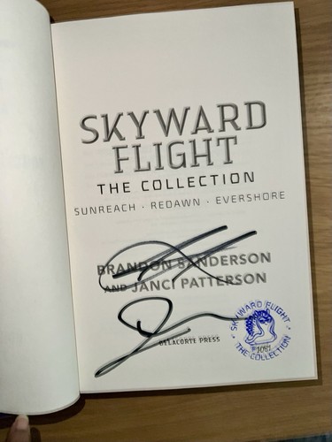 Signed + Numbered 1st of Skyward Flight by Brandon Sanderson and Janci ...