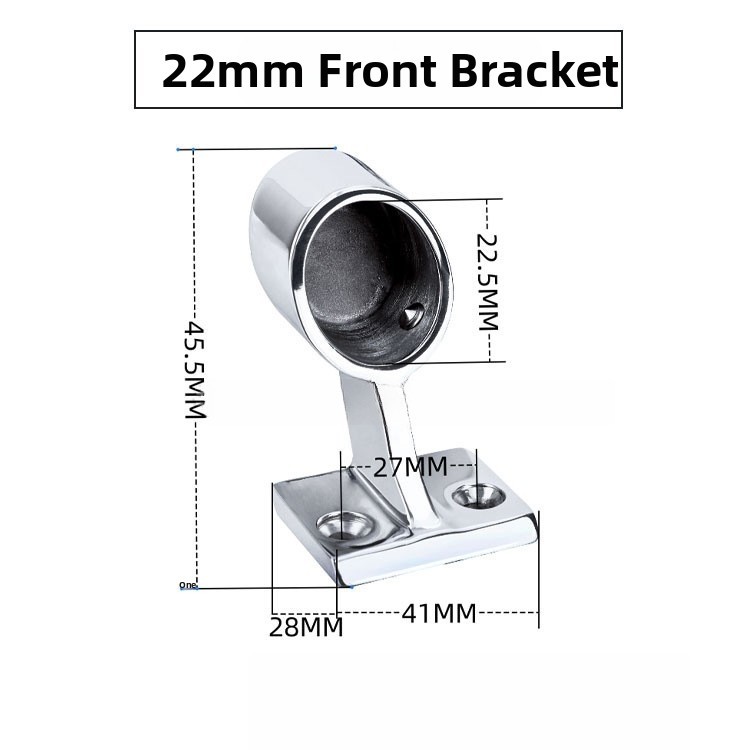 316 Stainless Steel Hand Rail Bracket Yacht Deck Boat Rail 22mm 25mm ...