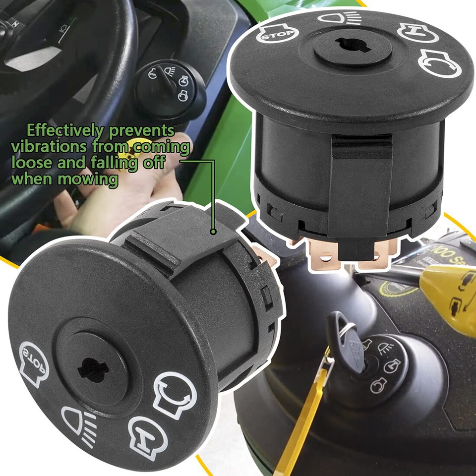 Ignition Switch Fits John Deere X300 X304 X320 X324 X340 X500 X520 X534 ...