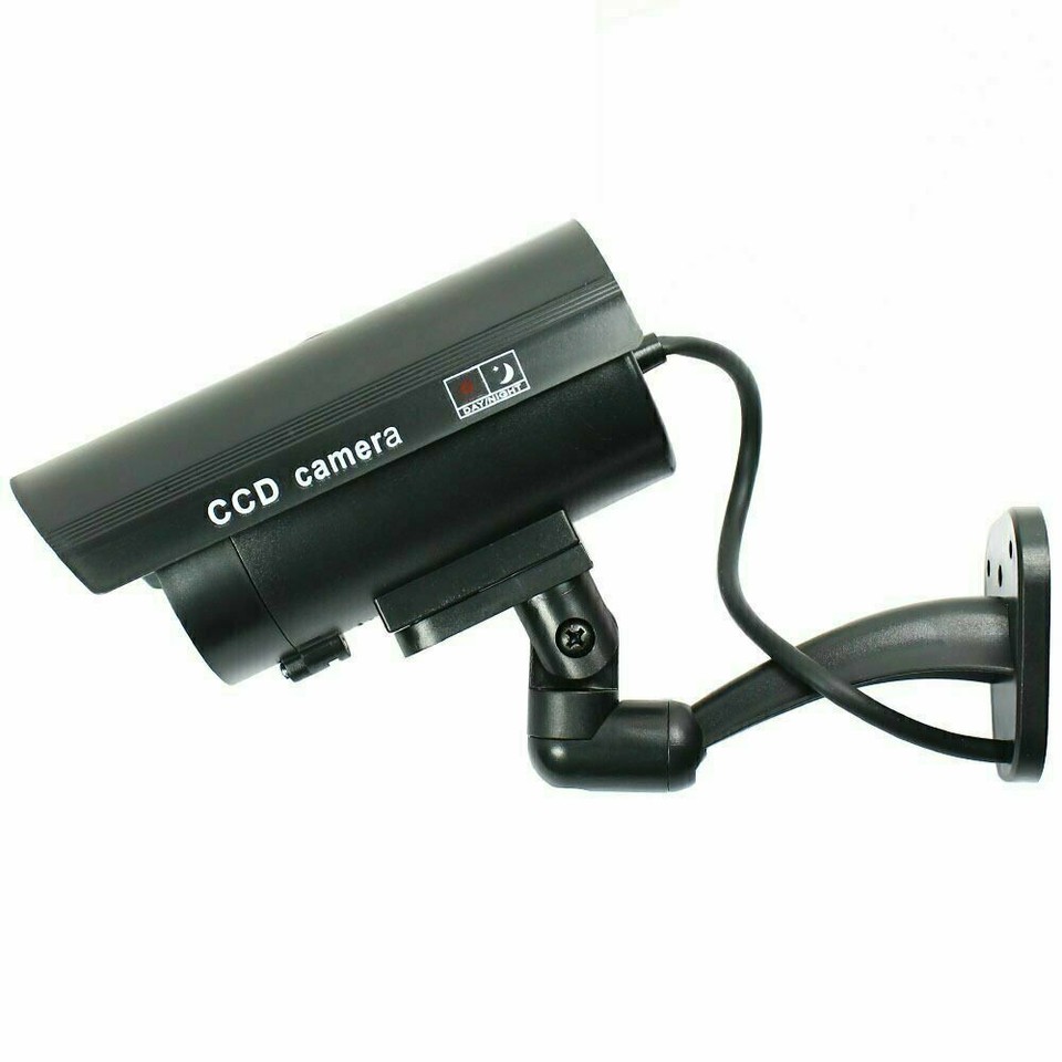 3 Pack IR Bullet Fake Dummy Surveillance Security Camera with Record ...