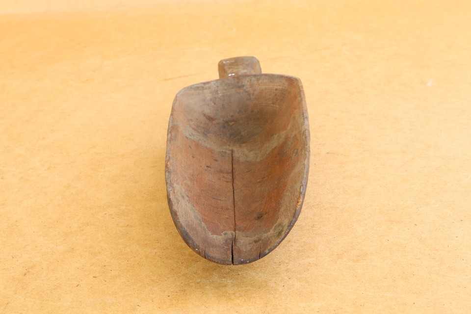 Old Antique Primitive Wooden Farm Scoop Spoon Merchant Shovel Rustic ...