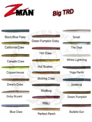 Z-Man BIG TRD NED RIG 4" ElaZtech Worms ZMan - Choose Color | eBay