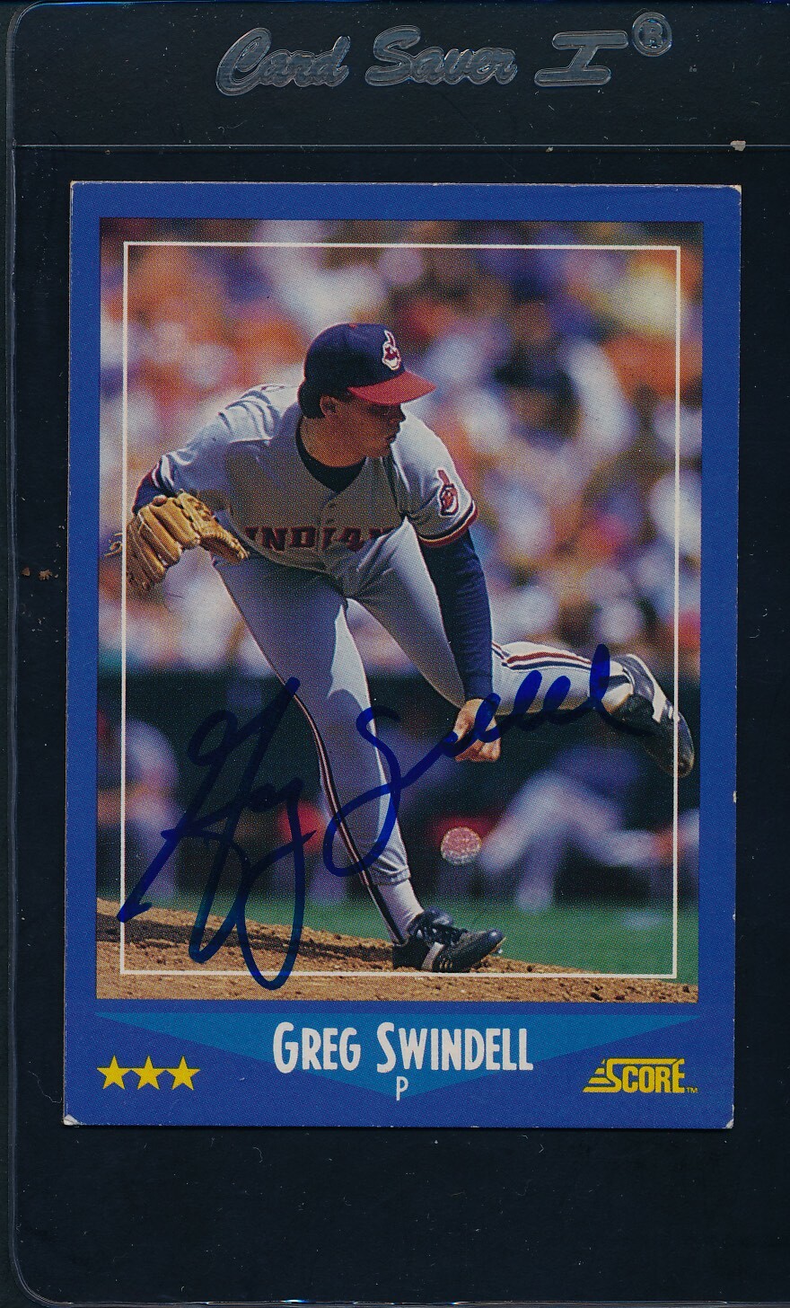 1988 Score #154 Greg Swindell Indians Signed Auto *41941 | eBay
