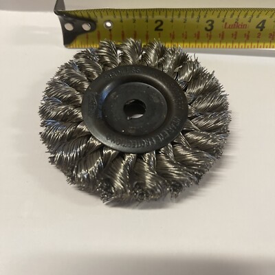 Osborn 3" Dia Stainless Steel Knot Wire Wheel Brush 25,000 RPM 3/8 ...