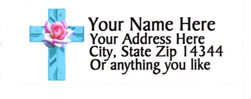 Cross Design#5-Personalized Address Labels 50PCS | eBay