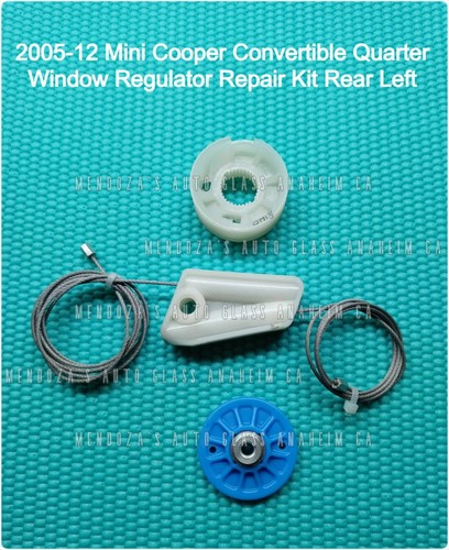 2005-12 Mini Cooper Convertible Quarter Window Regulator Repair Kit LH ...