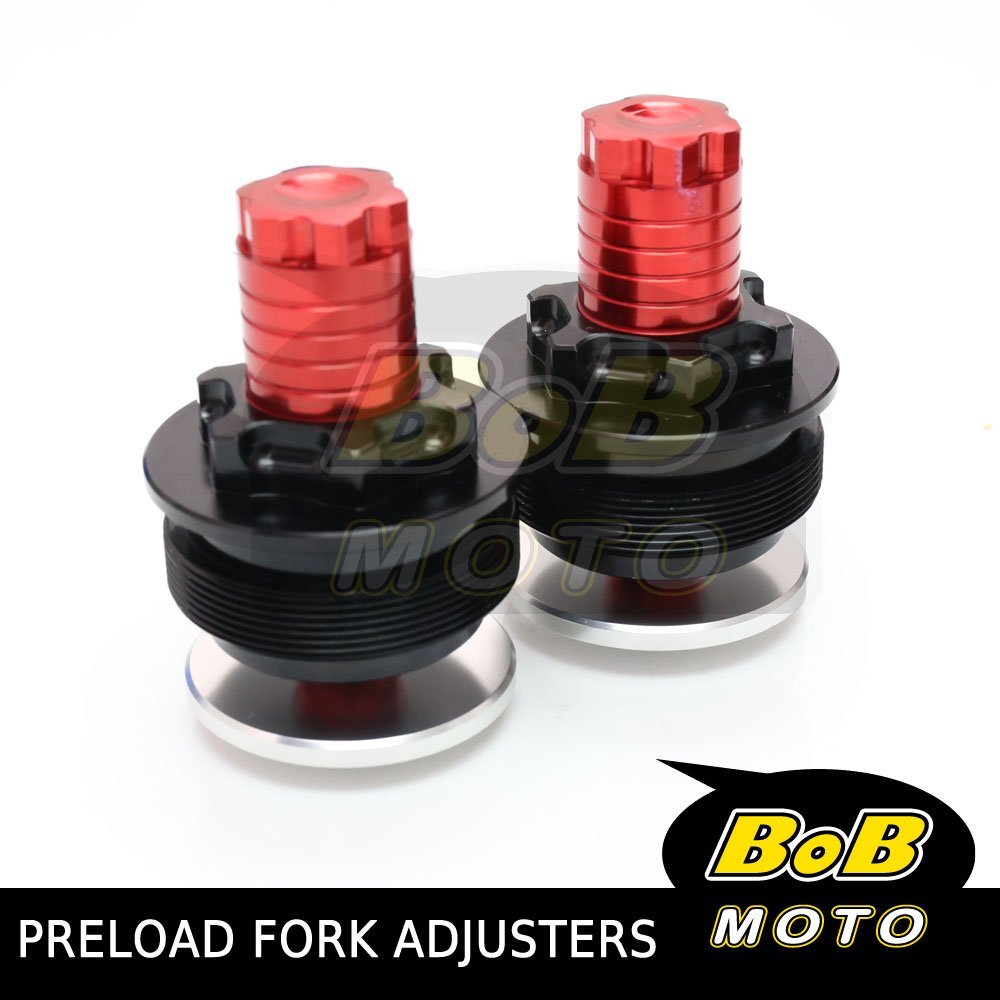 CNC Red Front Fork Preload adjusters Fit Yamaha XVS 1100 00 01 02 03 04 05 06 | eBay